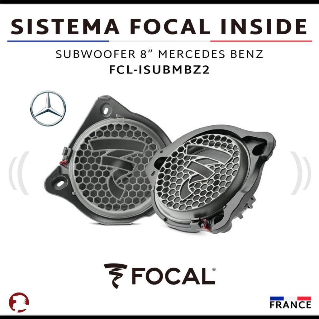 SISTEMA FOCAL INSIDE SUBWOOFER 8" MERCEDES BENZ - REACSA