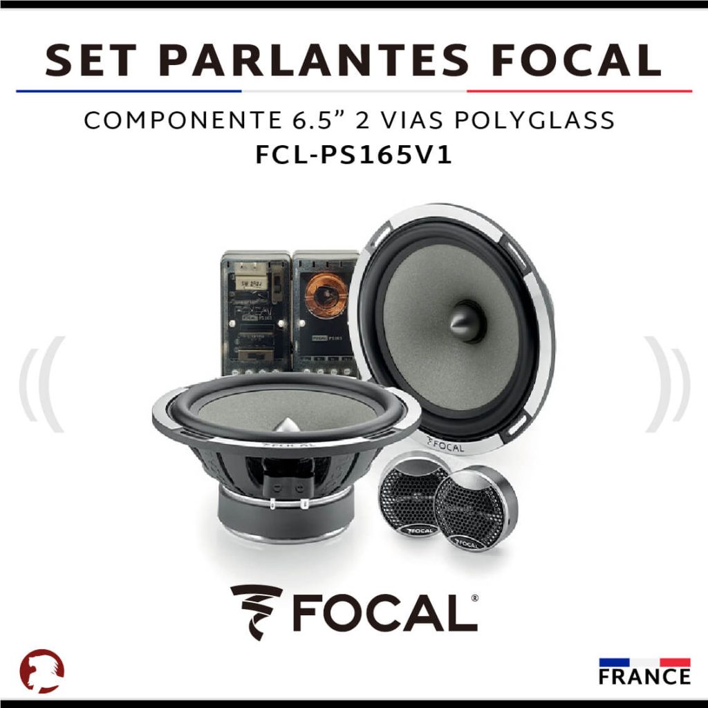 SET PARLANTES FOCAL COMPONENTE 6.5" 2 VIAS POLYGLASS - REACSA