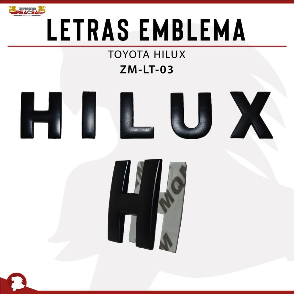 LETRAS EMBLEMA HILUX - REACSA