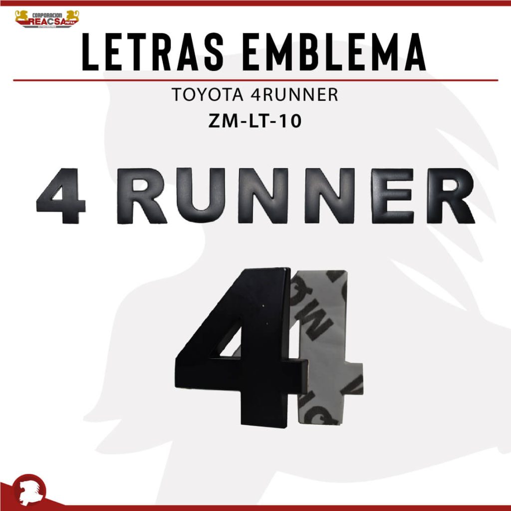LETRAS EMBLEMA 4RUNNER - REACSA